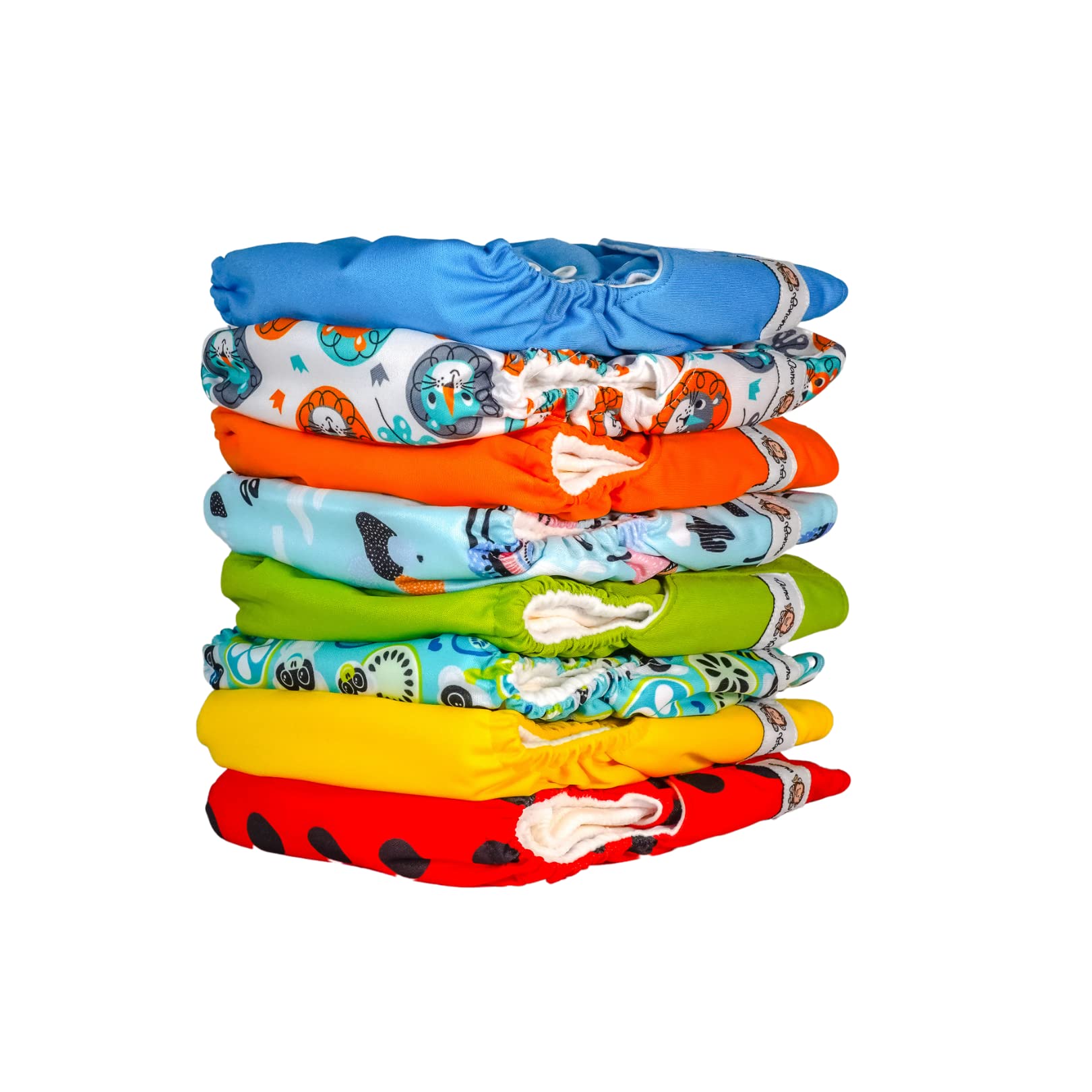 Dana Banana Baby Cloth Diaper 8 Pack + 8 Inserts