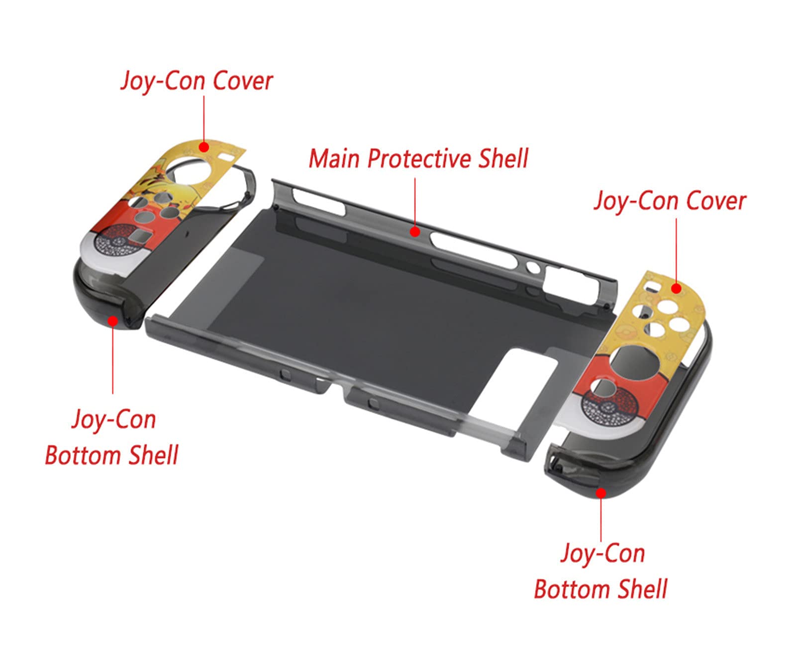MUDEVIL Protective Case for Nintendo Switch - Pusheen Cat - Soft Anti-Scratch Shockproof Slim Cover Case for Nitendo Switch and Joy-Con