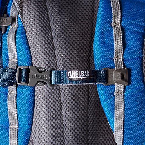 CamelBak Cloud Walker 18 Crux Reservoir Hydration Pack, Grecian Blue/Pumpkin, 2.5 L/85 oz