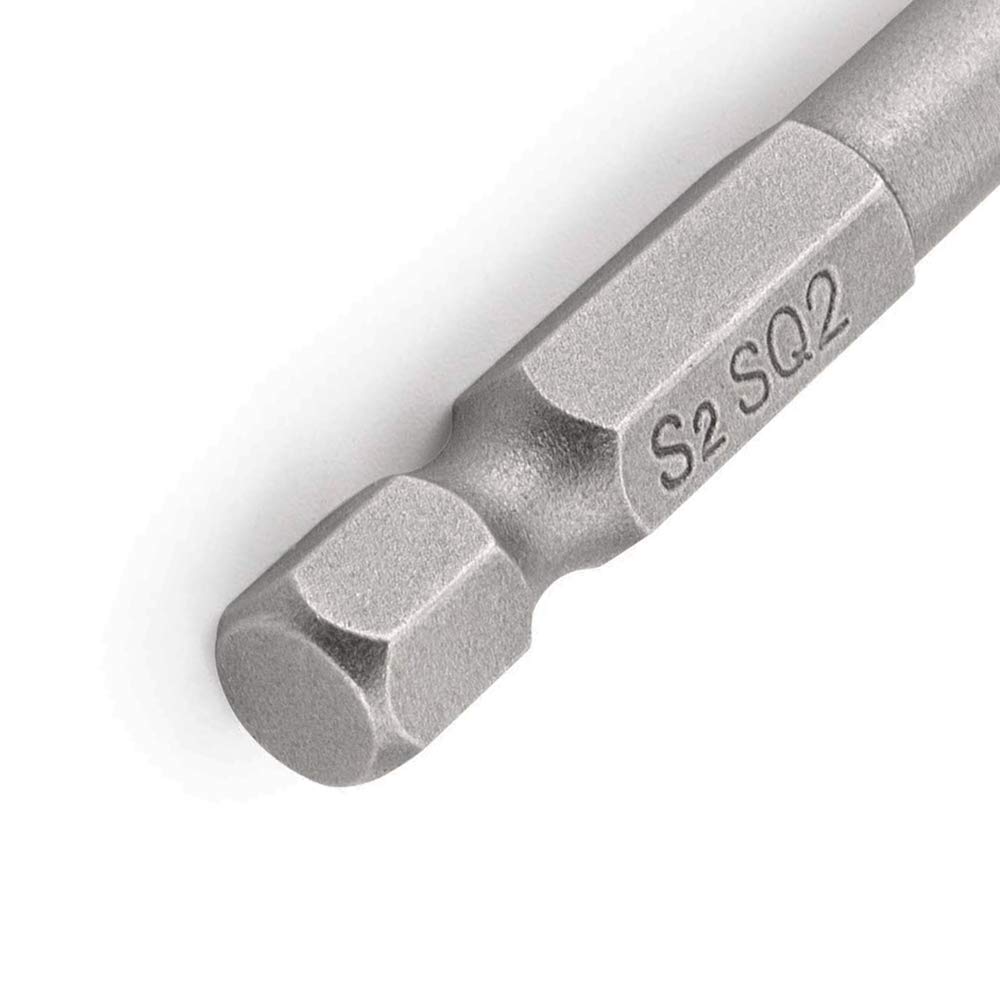 Yakamoz 3 Set of 3Pcs 1/4-Inch Shank 4-Inch Length Long Magnetic Square Head Screwdriver Bits Set Power Tools SQ1 SQ2 SQ3