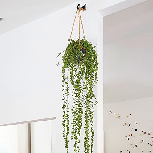 HARSKIYER 6pcs Black Ceiling Hooks, 3" / 75.5mm Ceiling Mounted Hooks Heavy Duty Swag Hook for Hanging Plants Fruit Basket Wind Chimes Lamp