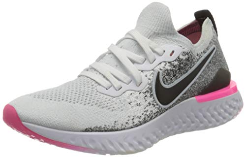Nike Epic React Flyknit 2 Women's Running Shoe White/Black-Hyper Pink-Blue Tint 6.5