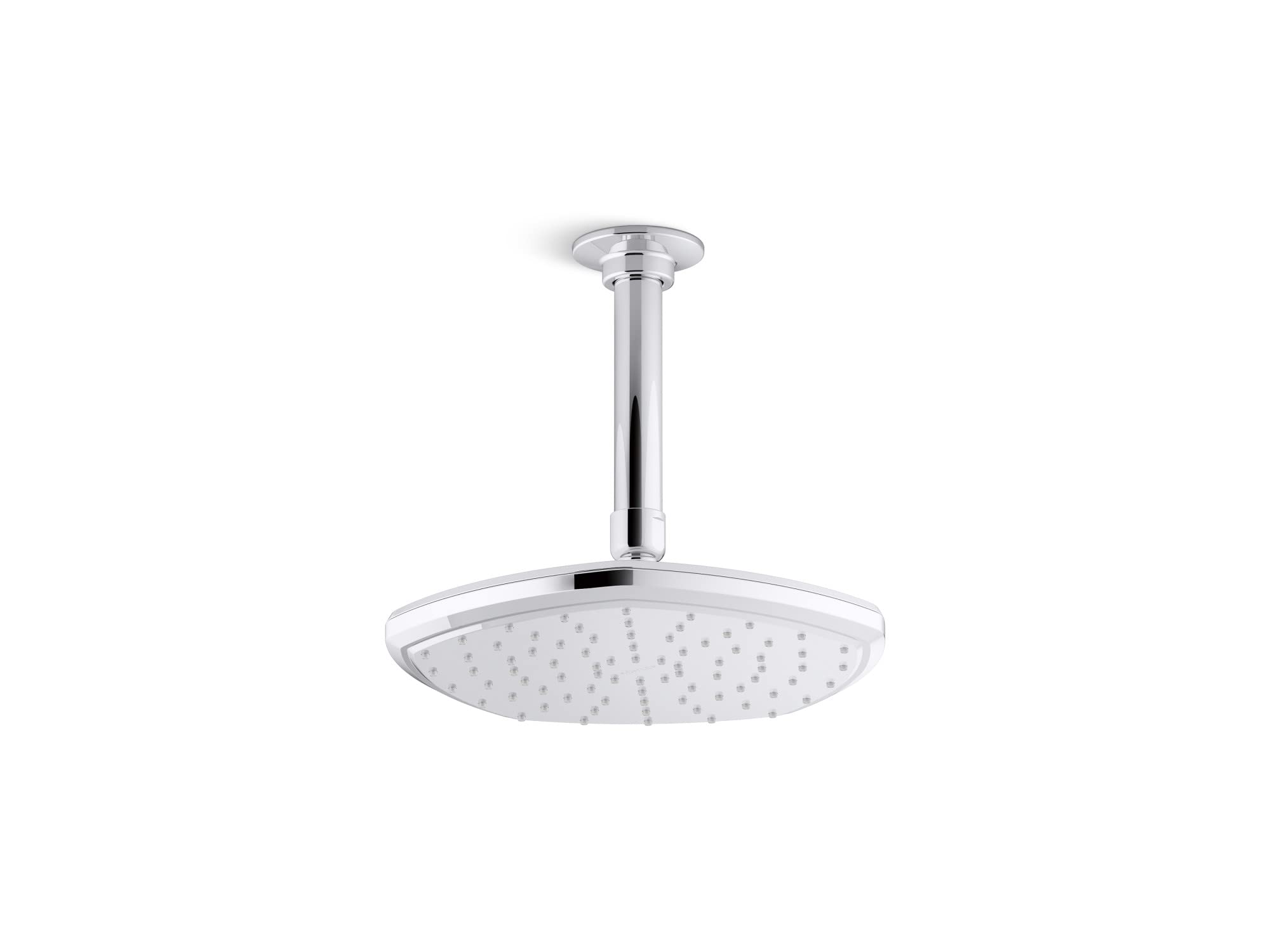 KOHLER 27051-CP Occasion 8" Single-Function Rainhead, Single-Spray Rain Shower Head, Rainfall Shower Head, 2.5 GPM, Polished Chrome