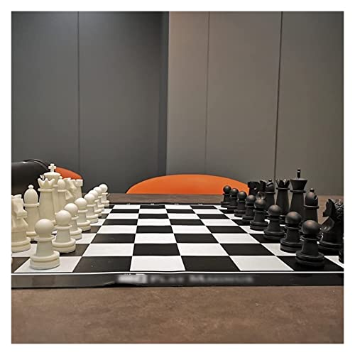 Wnota Chess Set Portable Chess Checkers Set,Folding Roll Up Chess Game for Outdoor Activities Chess Sets Chess Board Games