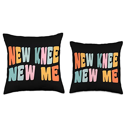 Get Well Soon Gifts And After Surgery Clothes Replacement Recovery Knee New Me Throw Pillow, 16x16, Multicolor