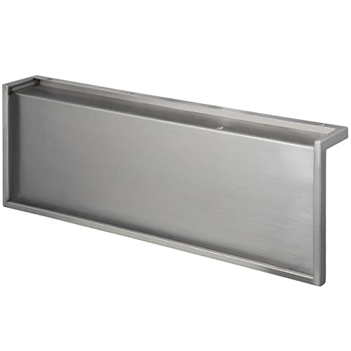 VEVOR Stainless Steel Wall Shelf, 8.6'' x 30'', 44 lbs Load Heavy Duty Commercial Wall Mount Shelving w/Backsplash for Restaurant, Home, Kitchen, Hotel, Laundry Room, Bar (1 Pack)