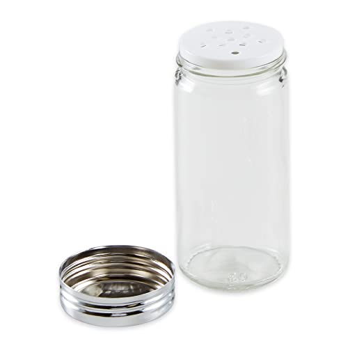 Shoes for Crews RSVP International Kitchen Storage Collection Glass Spice Jars, Round, 3-Ounce