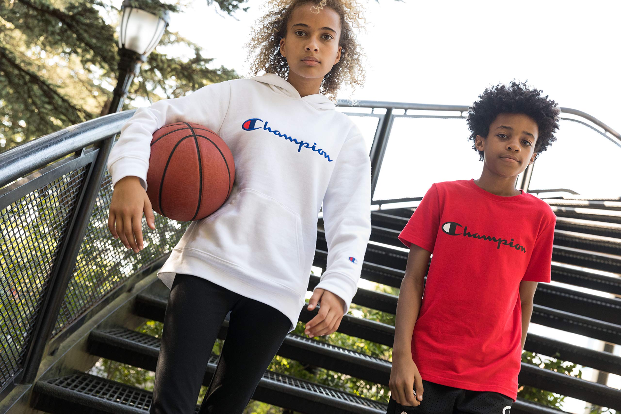 Champion Girls Tee Shirt and Legging Two Piece Top and Bottom Set Little Girls