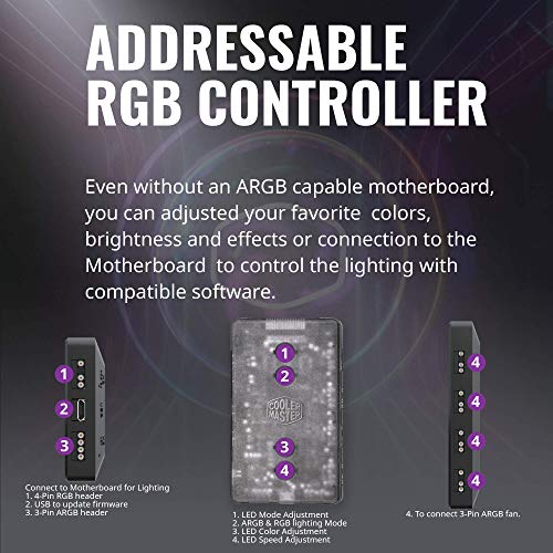 Cooler Master MasterLiquid ML240P Mirage ARGB Close-Loop AIO CPU Liquid Cooler, 240 Radiator, Transparent Pump, Addressable RGB Lighting, Dual MF120 Fans for AMD Ryzen, TR4 /Intel LGA1151