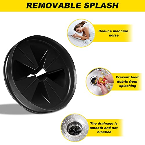 Garbage Disposal Splash Guards Sink Baffle Replacement for Evolution Series Drain Plugs Quiet Collar Food Waste Disposer Accessories 3 3/8" Inch