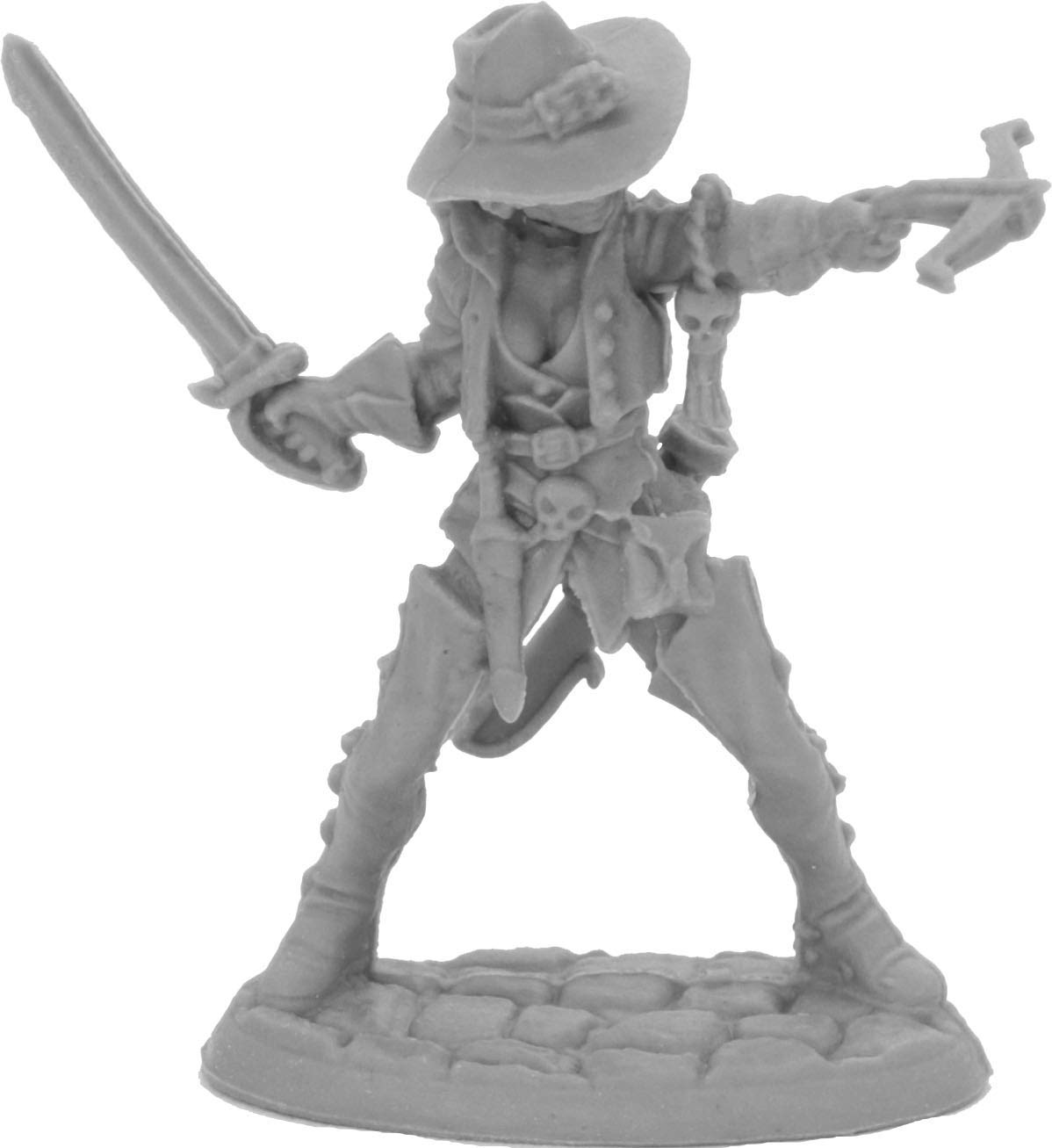 REAPER Miniatures Damaris Duskwarden #44054 Bones Black Unpainted Plastic Figure