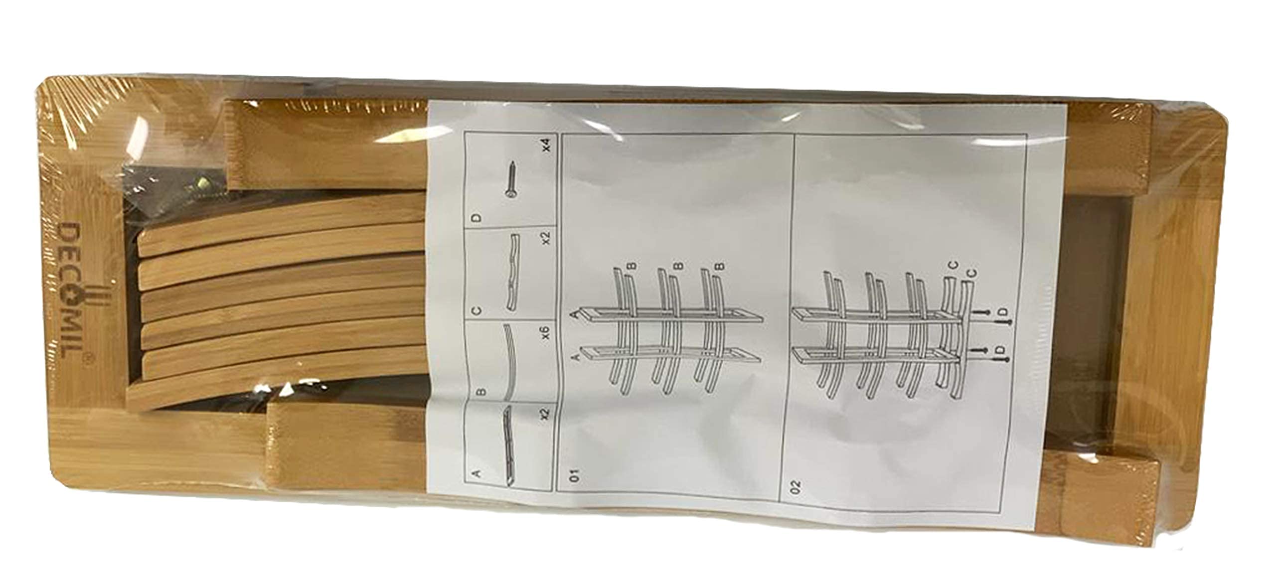 DECOMIL - 12 Bottle Samurai Style Stackable Modular Wine Rack Wine Storage Rack Solid Bamboo Wine Holder Display Shelves, Wobble-Free (12 Bottle Capacity - Samurai Style Capacity)