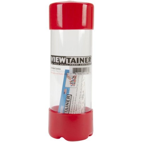 Viewtainer Storage Container, 2 by 6-Inch, Red
