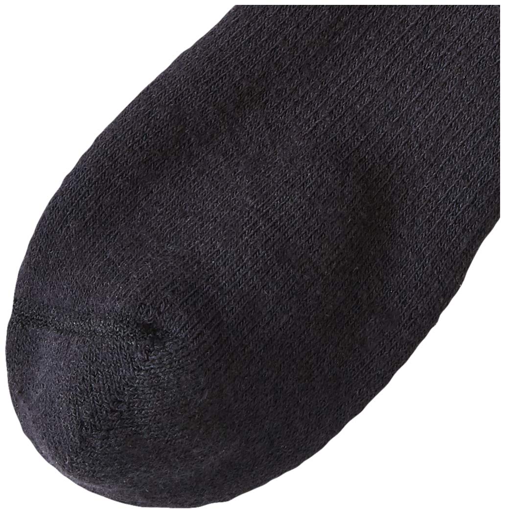 Champion mens Champion Men's Double Dry 6 Or 12 Pack Cotton-rich No Show Running Sock, Black (12 Pack), US