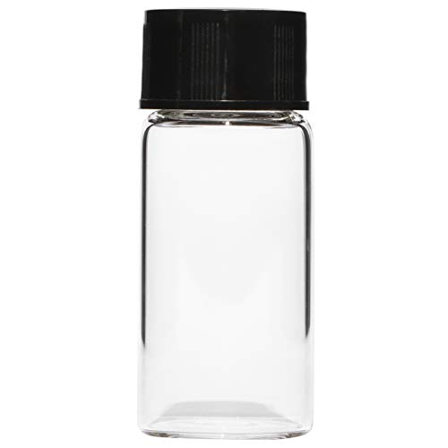 Clear Glass Empty Sample Bottles (0.3 Oz, 50 Pack)