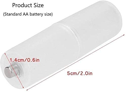 LampVPath (Pack of 40 AAA to AA Battery Adapter, AAA to AA Battery Converter Holder, AAA to AA Adapter for Battery Converter AAA to AA