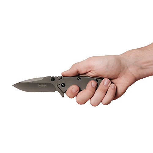 Kershaw XL Cryo II Pocket Knife, 3.25" 8Cr13MoV Steel Titanium-Coated Blade, Assisted Everyday Carry Pocket Knife
