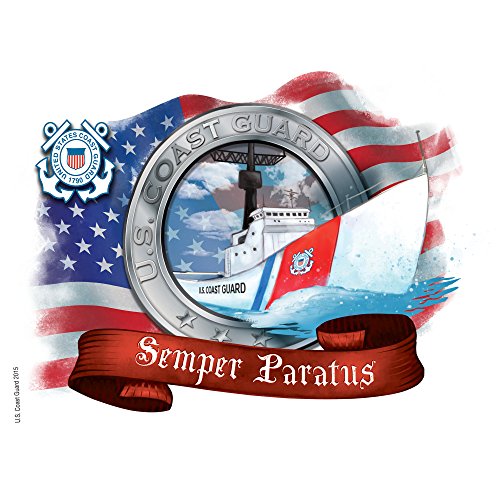 Tervis Coast Guard Boat Made in USA Double Walled Insulated Tumbler Travel Cup Keeps Drinks Cold & Hot, 24oz, Blue Lid