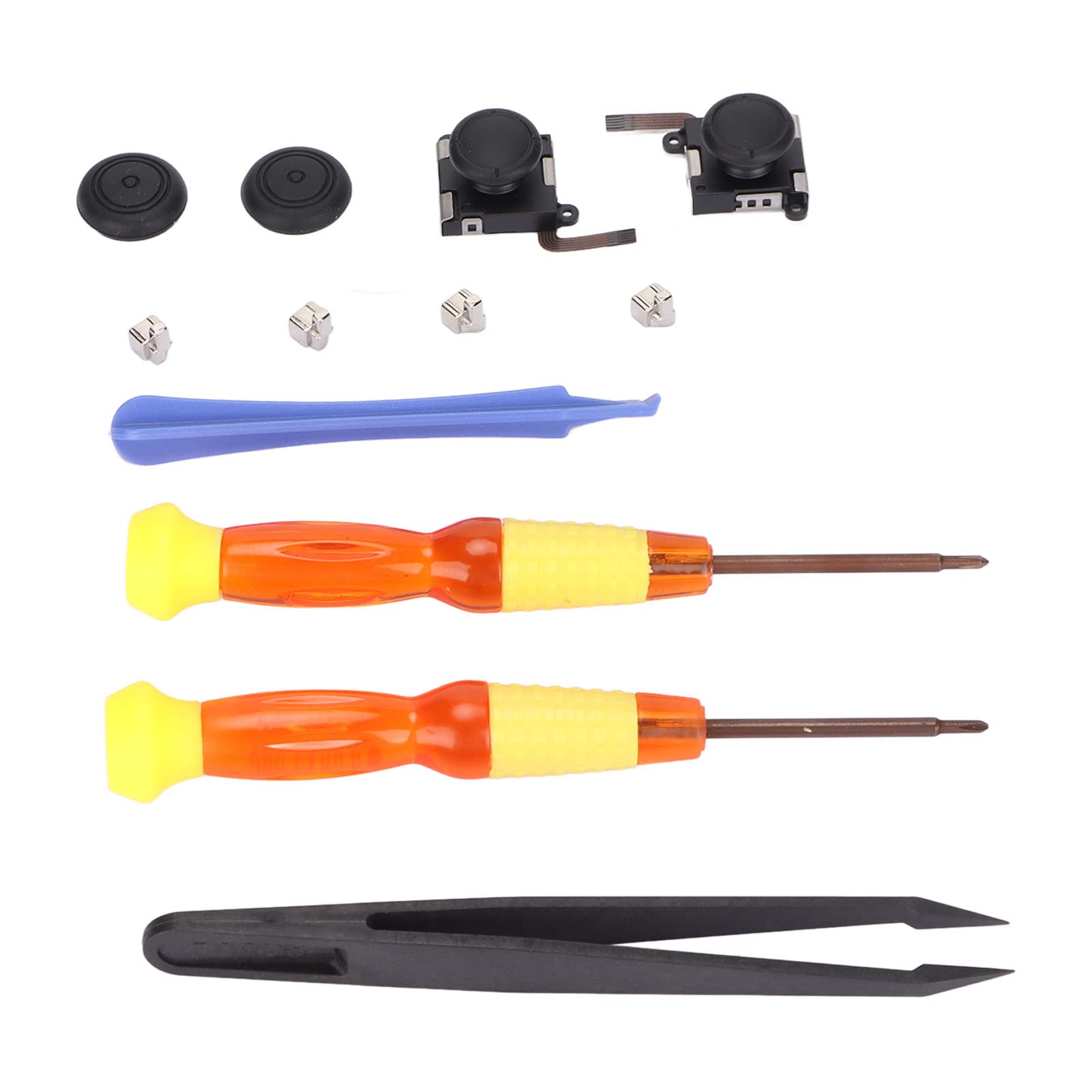 DAUERHAFT 3D Joystick Disassembly Kit, Controller Repair Kit Wearable Metal Buckle for Switch Handle