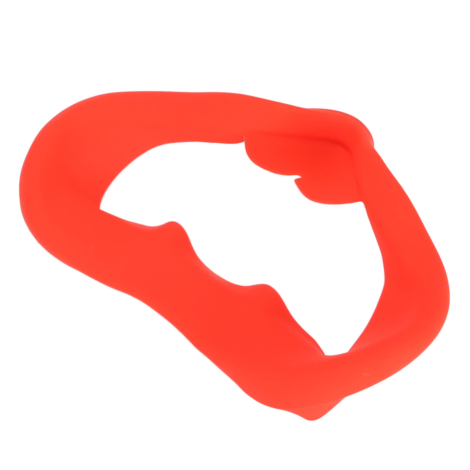 Yoidesu Silicone VR Face Cover Pad, VR Glasses Silicone Eye Mask Breathable Anti Sweat VR Protective Cover for Oculus Quest 2 Gaming Headset(red)