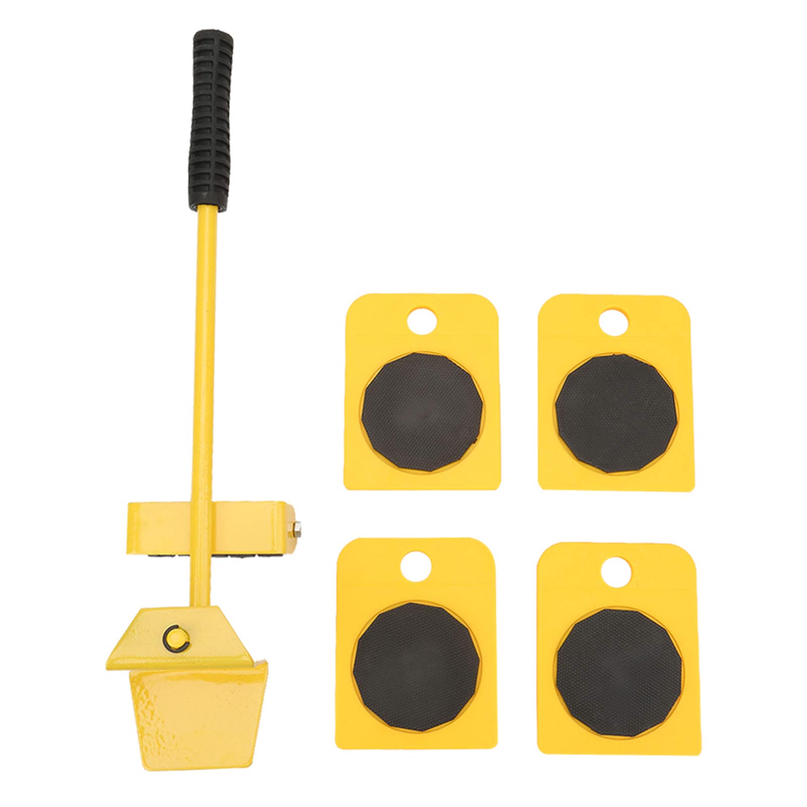 Furniture Mover, Furniture Movers with Wheels, Furniture Transport Kit Jack Movable Plate for Objects Bearing 150kg Washing Machine Roller Skates Car Wheel Jack