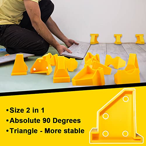 NAACOO Laminate Flooring Tools, Flooring Installation Kit, Vinyl Flooring Tools - Tapping Block with Handle, 2 in 1 Spacers, Heavy Duty Pull Bar, Reinforced Double-Faced Mallet
