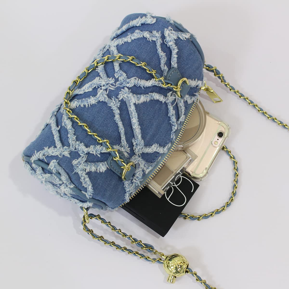 Denim Shoulder Bag for Women Blue Retro Classic Purse Clutch Shoulder HandBag 39