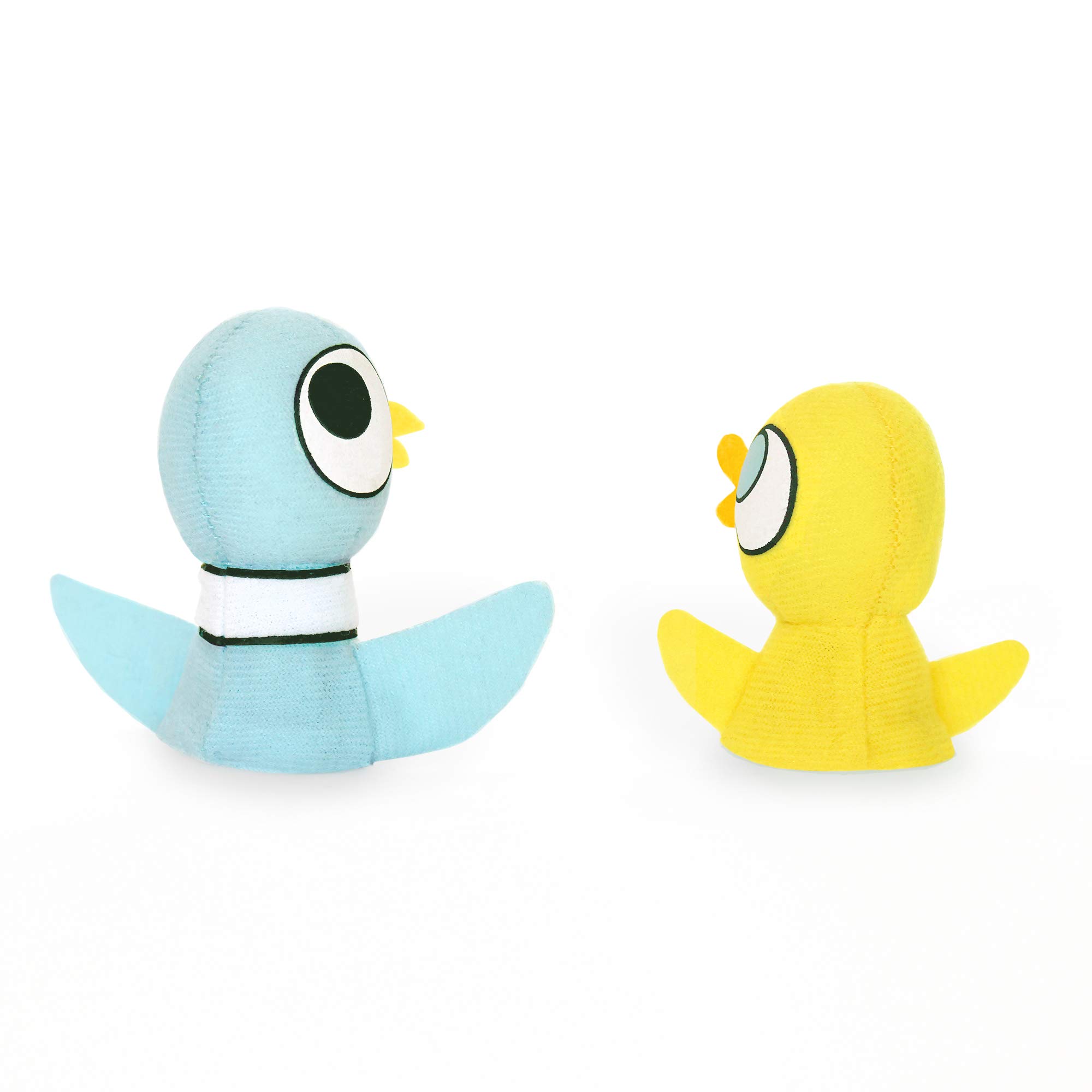 YOTTOY Mo Willems Collection | The Pigeon & Duckling Set of 2 Finger Puppets in Package