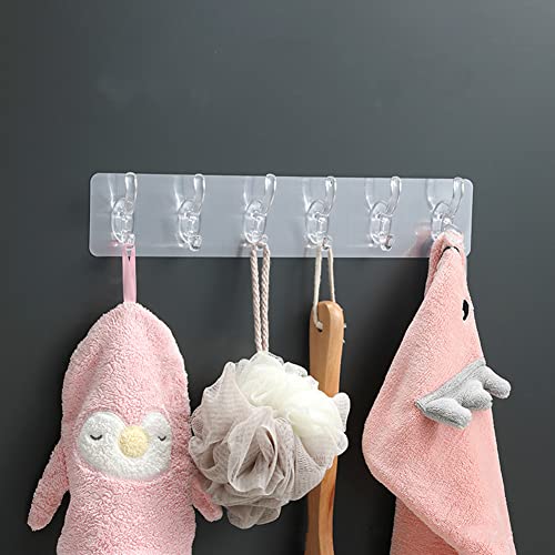 Heavy Duty 30lb(max) Self Adhesive Multi-Function Hooks Wall Clothes Tree(Silver)