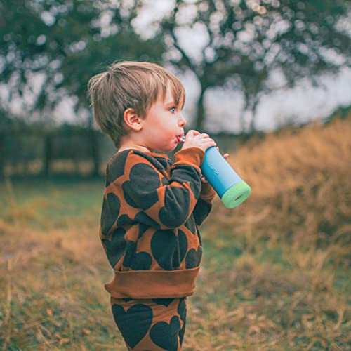 Pura Kiki Silicone Bottle Bumper - Plastic-Free, Medical-Grade, Protective, Anti-Slip Bottom Cover Compatible w/Pura Stainless Bottles 5oz, 9oz & 11oz (Moss and Mint)