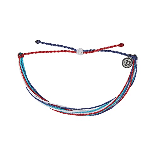 Pura Vida Homes For Our Troops Charity Bracelet - 100% Waterproof, Adjustable Band - Plated Brand Charm