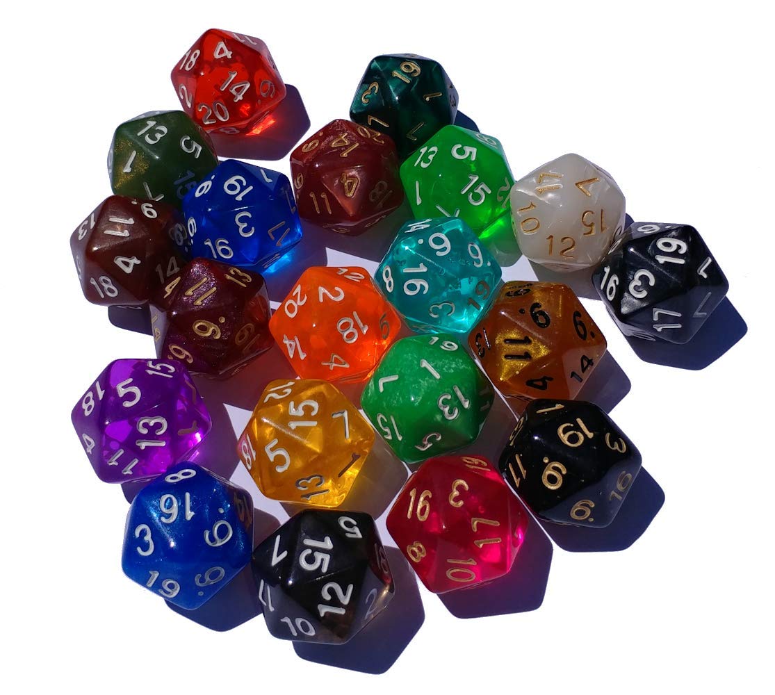 The 20/20 Dice Pack | Twenty 20-Sided Dice
