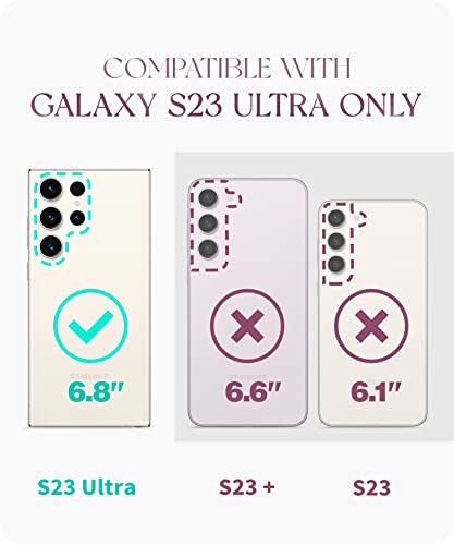 HORTUNE for Samsung Galaxy S23 Ultra Case with Slide Camera Cover, [Military Grade Drop Protection] Marble Phone Case Shockproof Stylish Slim Fit for S23 Ultra 6.8" 2023 (Starry/Green)