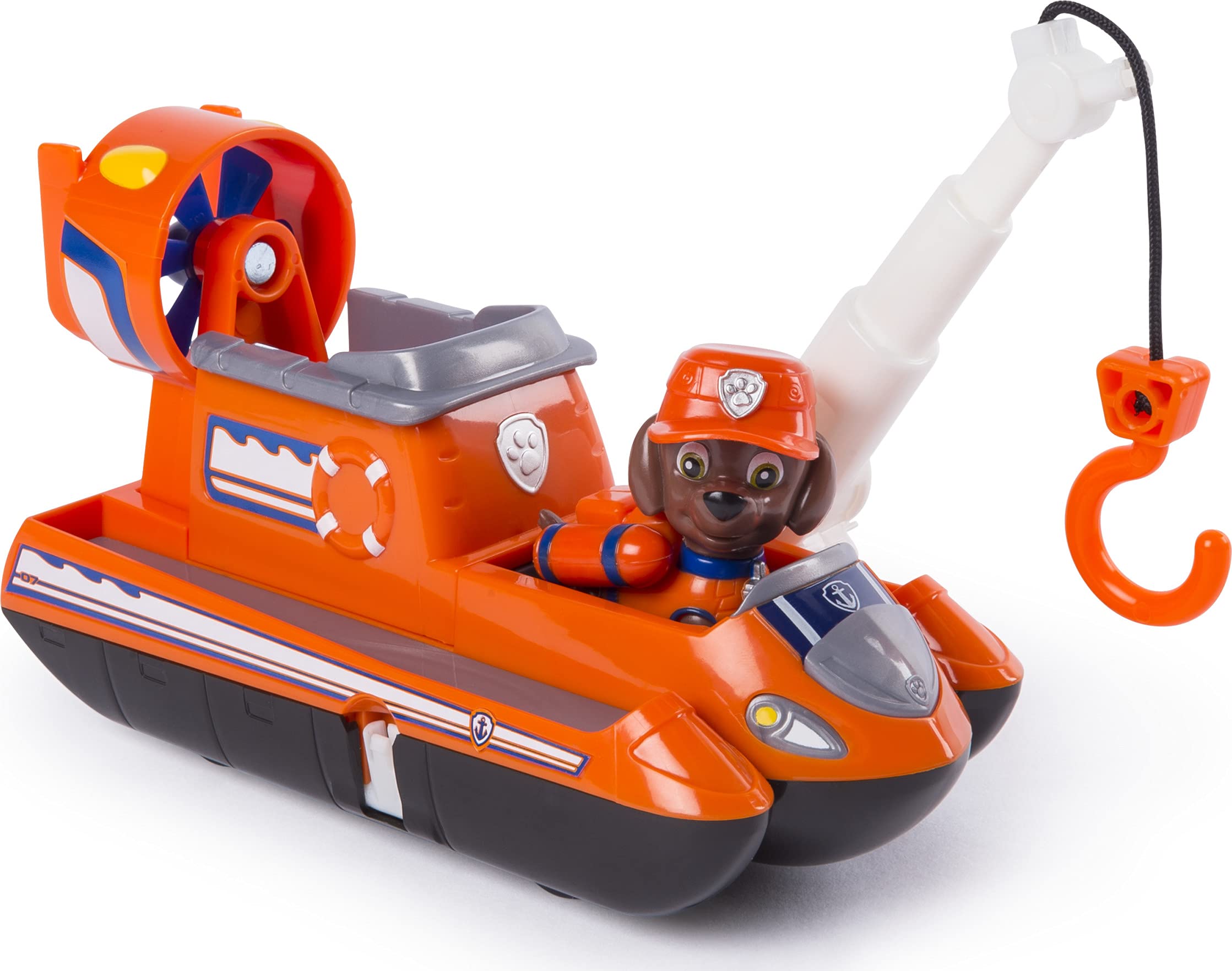 Paw Patrol Ultimate Rescue - Zuma’s Ultimate Rescue Hovercraft with Moving Propellers and Rescue Hook, for Ages 3 and Up