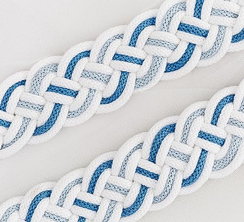 L.I.L.O.U Handfasting Cord for Wedding Ceremony in Natural Cotton Wedding Lasso Handmade Blue