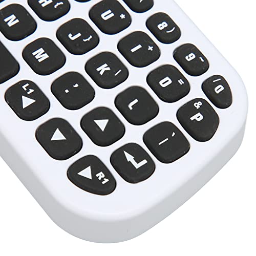 DAUERHAFT Wireless Controller Keyboard, Ergonomic Design Type C Charging Port Controller Keyboard DC 5V Bluetooth Pairing Sensitive for Game Controller