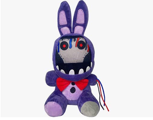 Helltaker Withered Purple Bunny Plush Toys, 11 Inches Security Breach Bonnie Doll for Adult Kids Birthday Gift (11 Inches Bunny)
