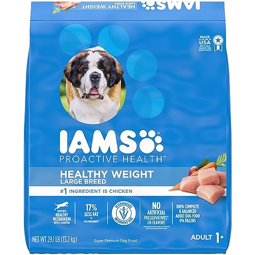IAMS Proactive Health Healthy Weight Control Large Breed Adult Dry Dog Food with Real Chicken, 29.1 lb. Bag