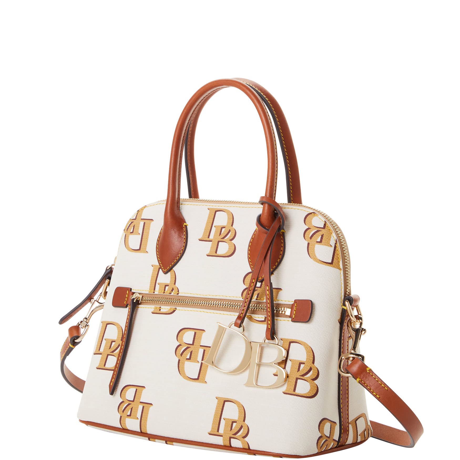 Dooney & Bourke Handbag, Monogram Domed Satchel - Jeans