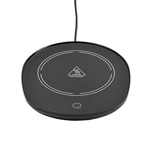 HonFHena Candle Warmer Plate, Electric Gravity Auto On/Off Candle Wax Melt Warmer for Scented Wax Large Jar Candles (Black)