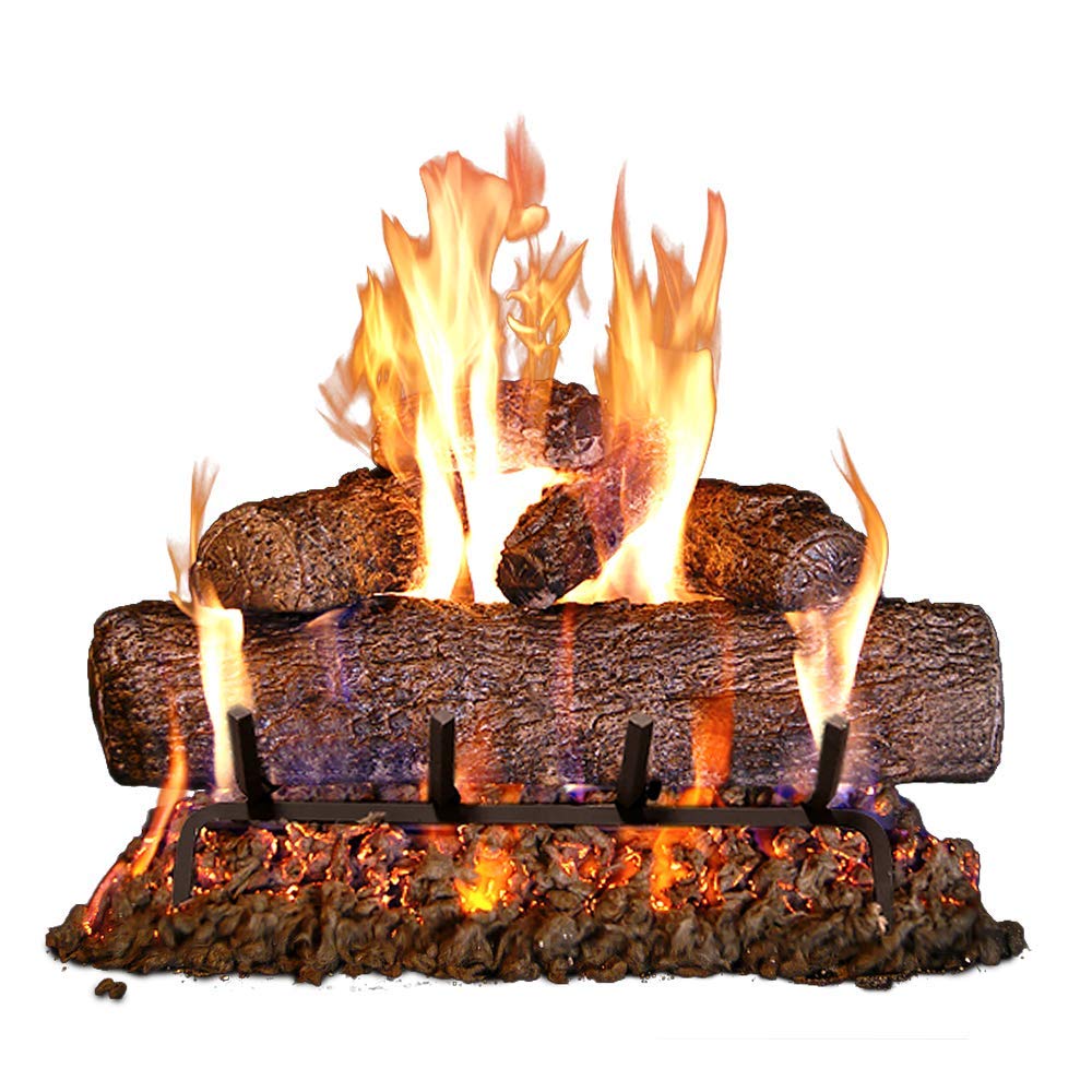 Peterson Fyreside 24-inch Live Oak Log Set with Vented Burner, Match Light (Natural Gas Only)