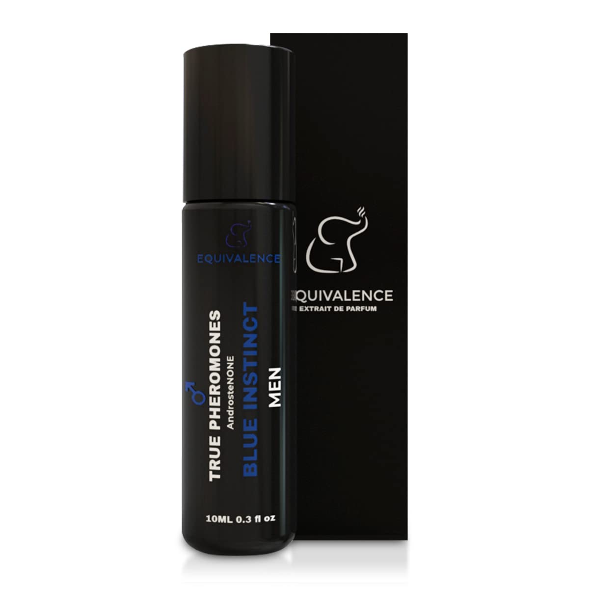 Equivalence Real Power Pheromones (Pure AndrosteNONE) Blue Instinct Men - Potent Pheromone Formulation- Bottle 0.3oz Roll-oN (Pheromones for Men)