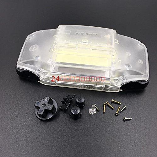 Replacement Housing Shell Case Cover Skin Button for Gameboy Advance GBA Console Color Clear