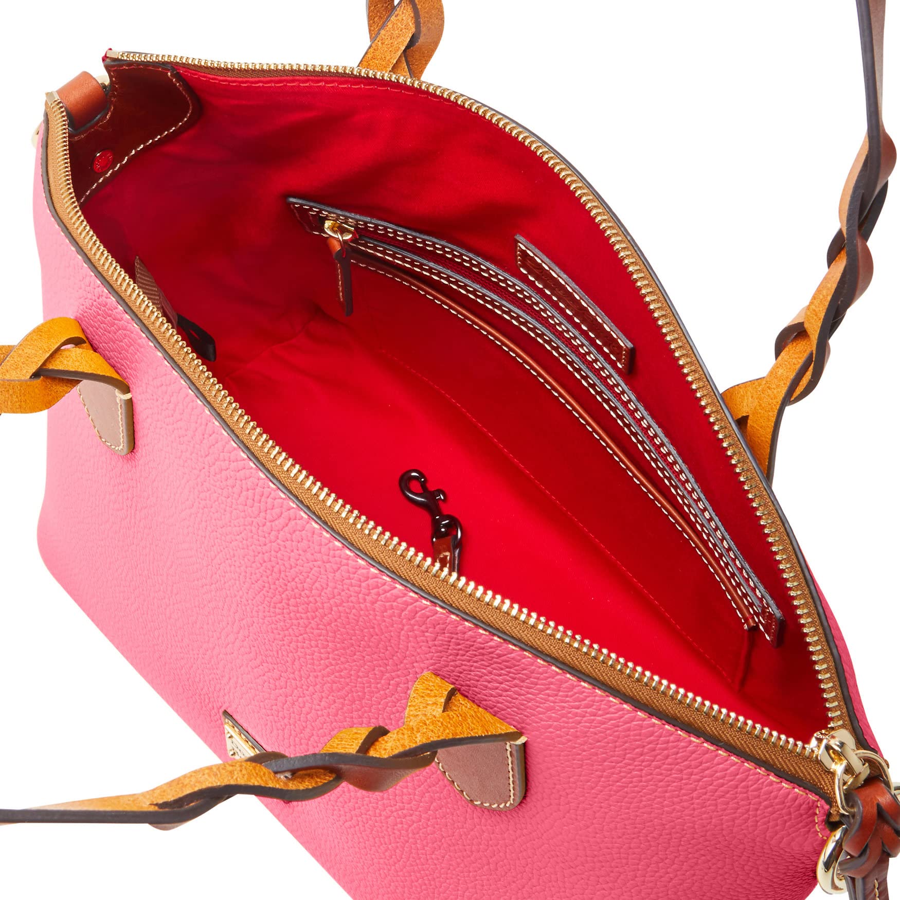 Dooney & Bourke Handbag, Pebble Grain Celeste Satchel - Hot Pink