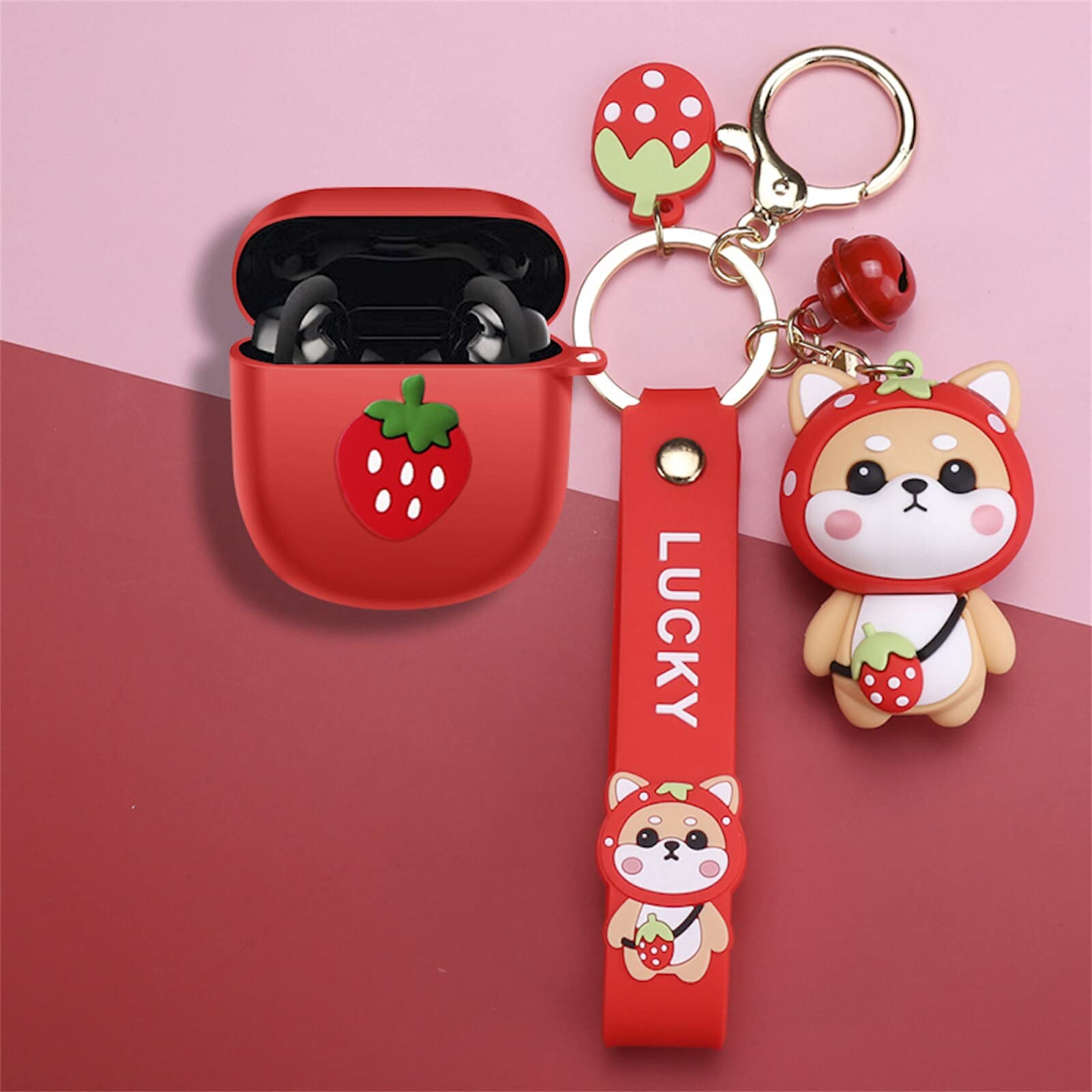 CASEVERSE Case for Bose QuietComfort Earbuds II/Bose QuietComfort Ultra, Soft Kawaii Silicone Cartoon Astronaut Protective Headphones Covers for Kids with Keychain