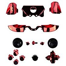 Bumpers Triggers Buttons Dpad LB RB LT RT for Xbox One Elite Controller Chrome Red