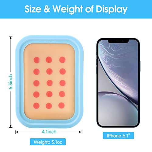 Injection Training Pad, Subcutaneous Injection Practice Pad, Artificial Hypodermic Injection Trainer, Silicone Human Skin-Like Intradermal Practice Model for Medical Student Nurse Practice