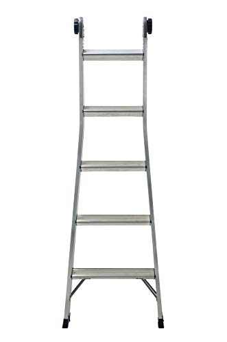 COSCO 2-in-1 Step and Extension Ladder, Tall Reach, Aluminum