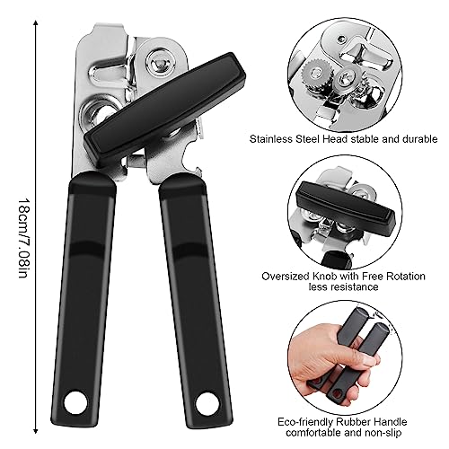 Can Opener Professional Stainless Steel Manual Food-safe Good Grips with Built-in Bottle Opener