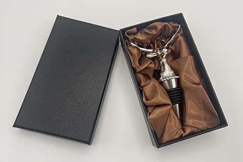 Deer Wine Stoppers ,Food-grade Stainless Steel Wine Stopper with Gift Box,Reusable Wine Corks,Good for Gifts, Bars, Holiday Parties